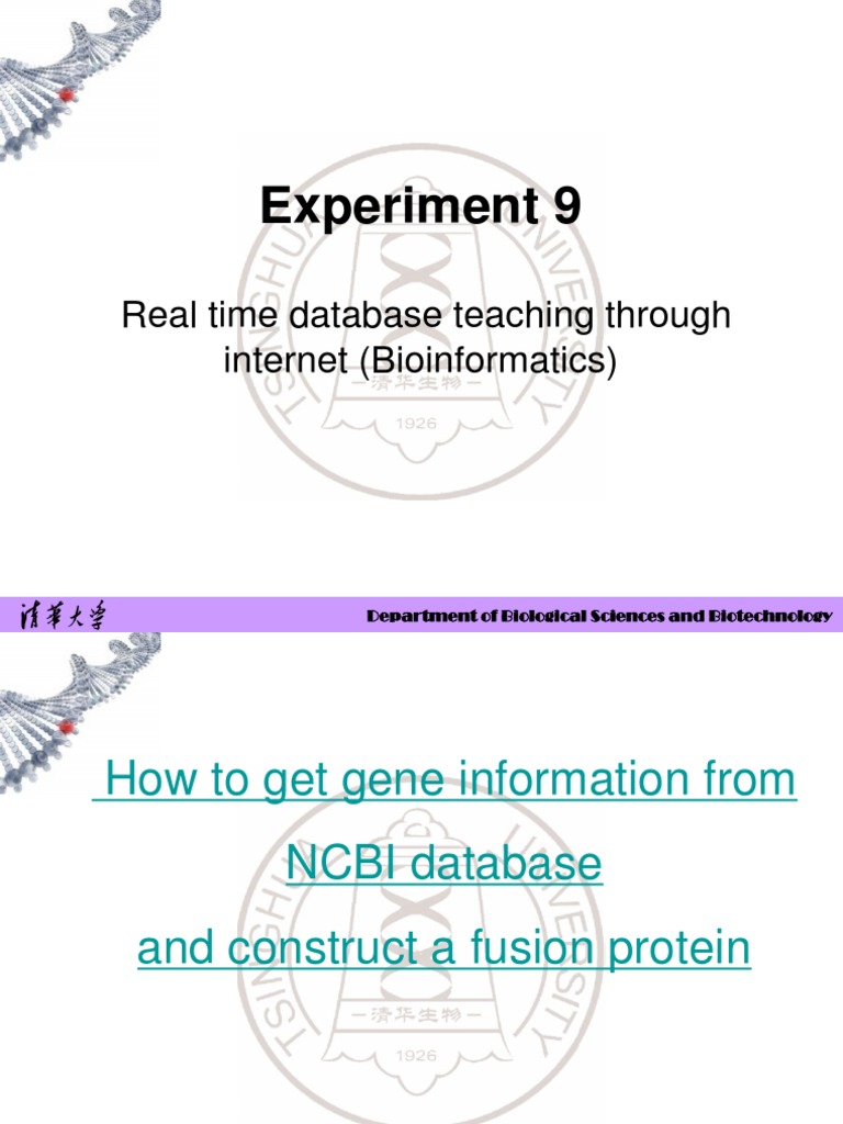 Real Time Bio-Database Teaching Through Internet | PDF | National ...