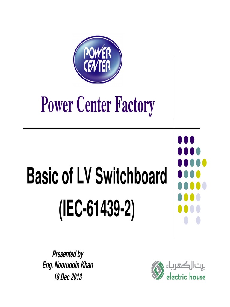Basics of LV Switchboard-Presentation | PDF | Fuse (Electrical ...