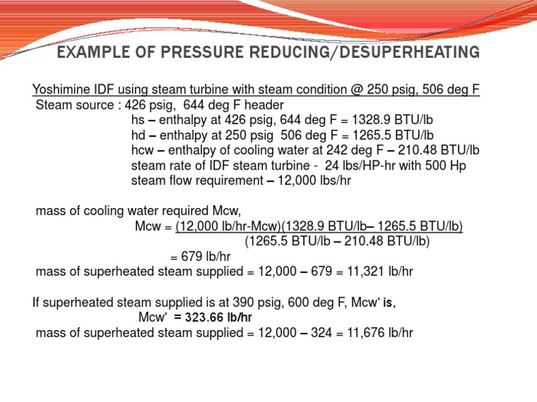 Example of Desuperheating | PDF