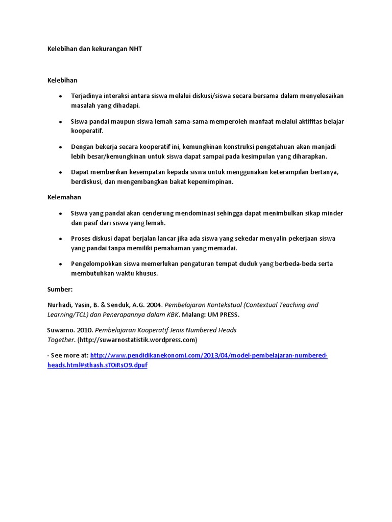 Kelebihan Dan Kelemahan Model Pembelajaran Kooperatif - Seputar Model