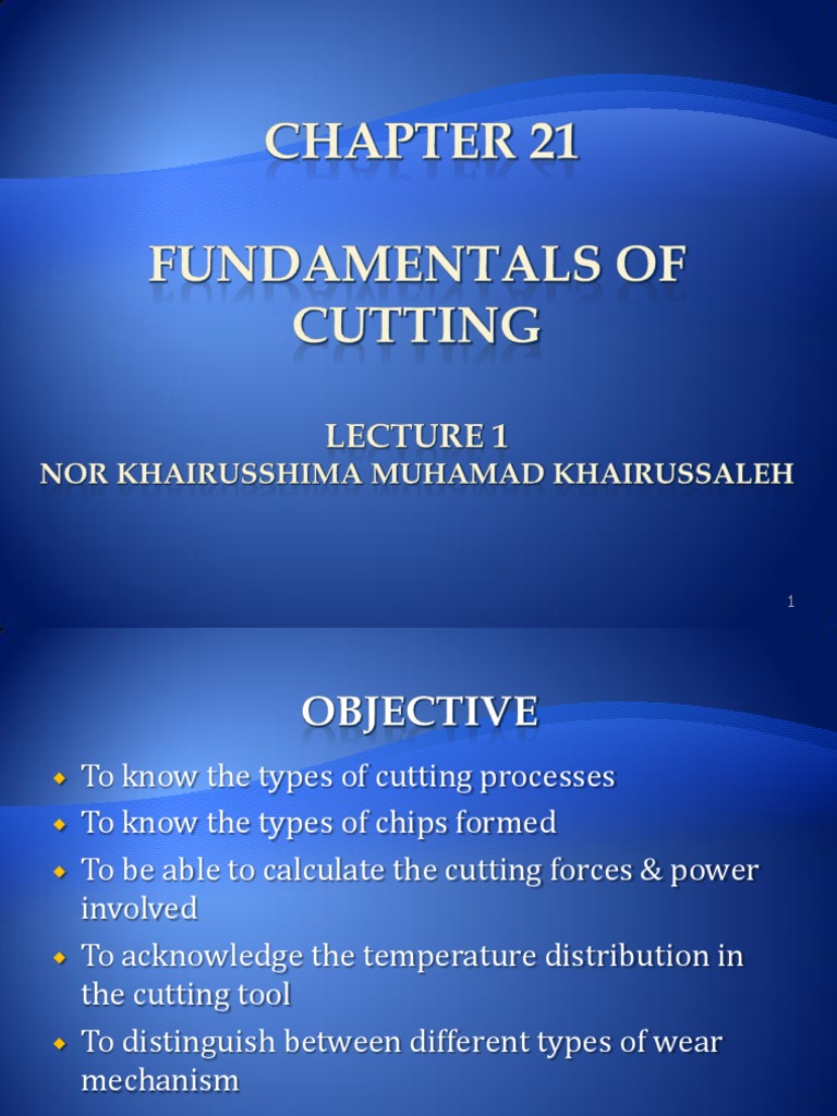 Fundamentals of Cutting | PDF | Machining | Metalworking