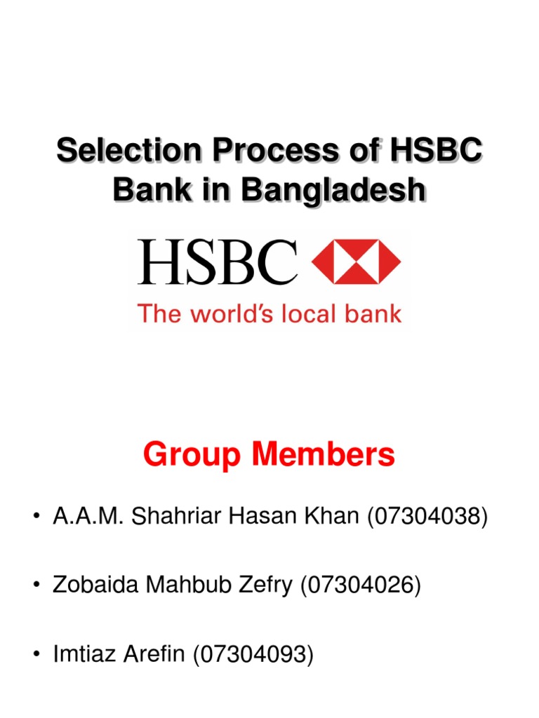 Selection Process of HSBC | PDF | Business