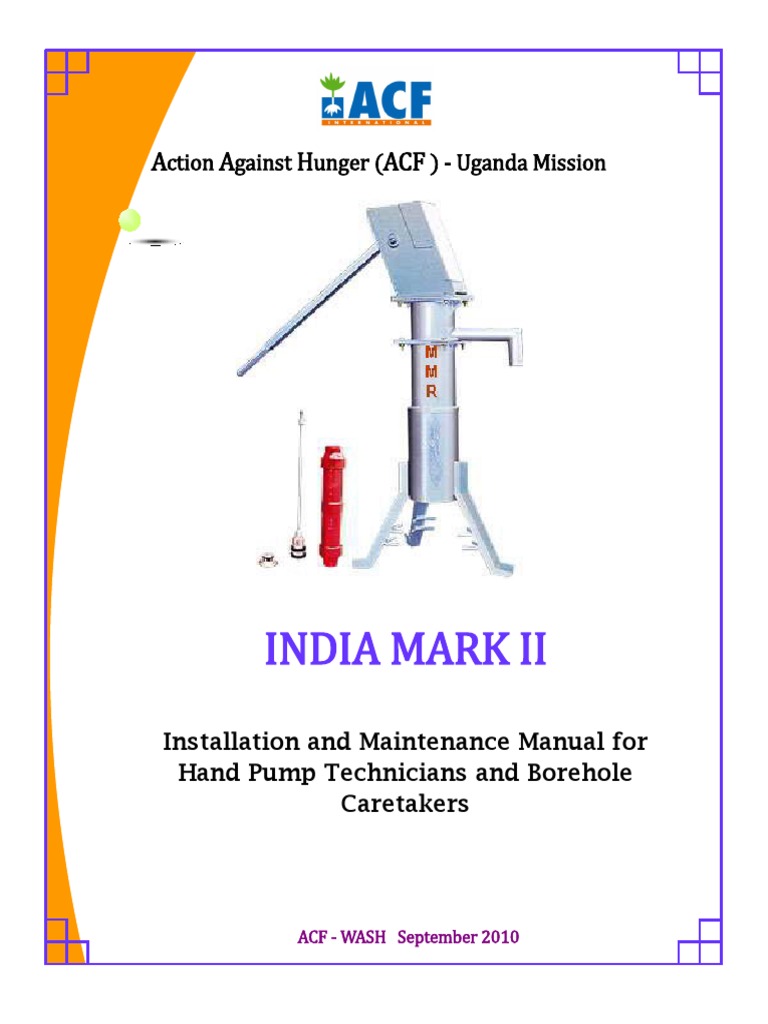 India Mark II Hand Pump Manual | PDF | Pump | Hydraulic Engineering