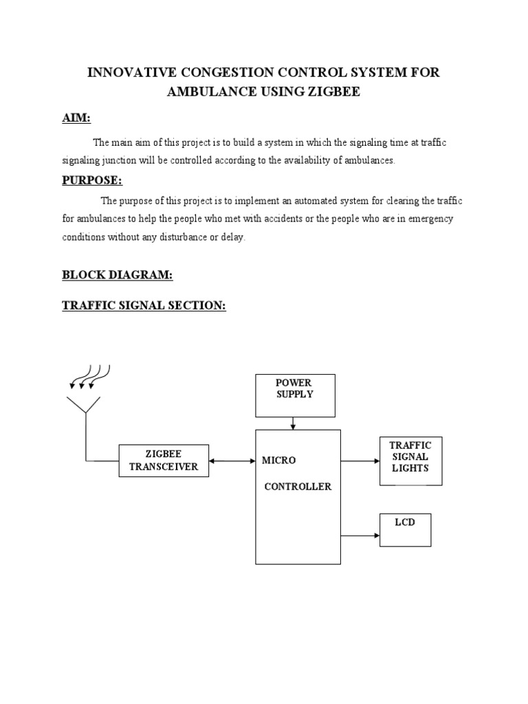 46.innovative Congestion Control System For Ambulance Using Zigbee ...