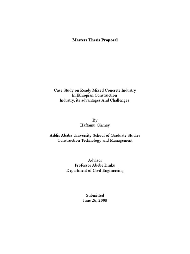 Proposal RMC | Download Free PDF | Concrete | Thesis