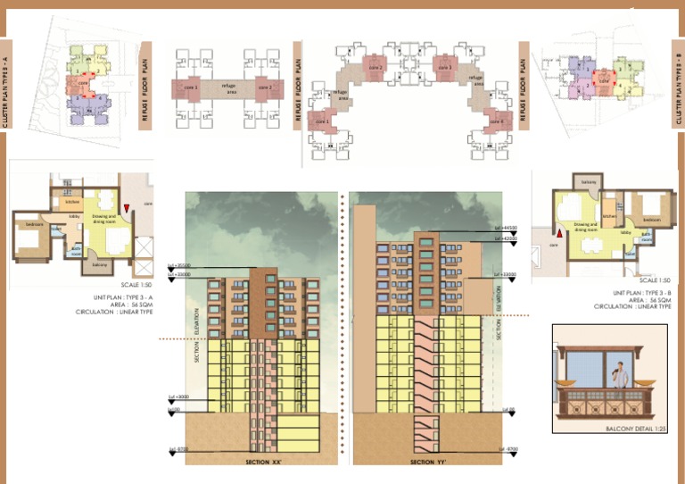 Lig Unit Plans-Sectional Elevation | PDF