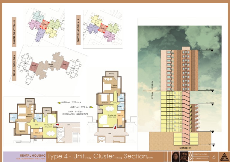 Mig Unit Plans-Sectional Elevation | PDF | Home | Buildings And Structures