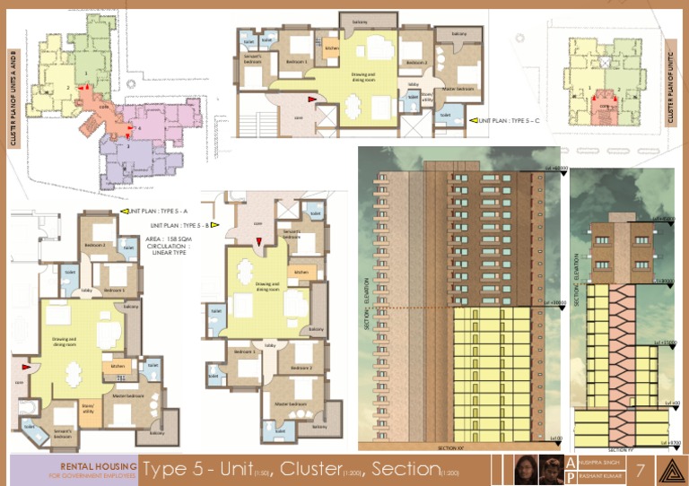 Hig Unit Plans-Sectional Elevation | PDF