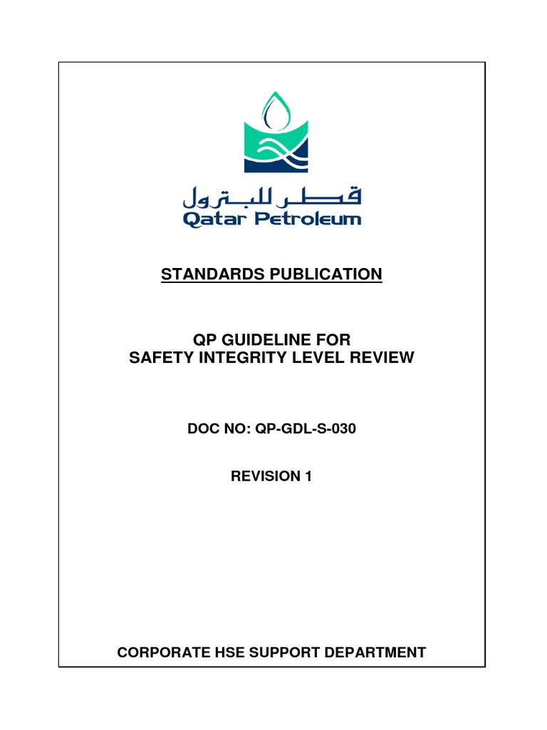 QP Safety Integrity Level Review Guideline | PDF | Prevention | Safety