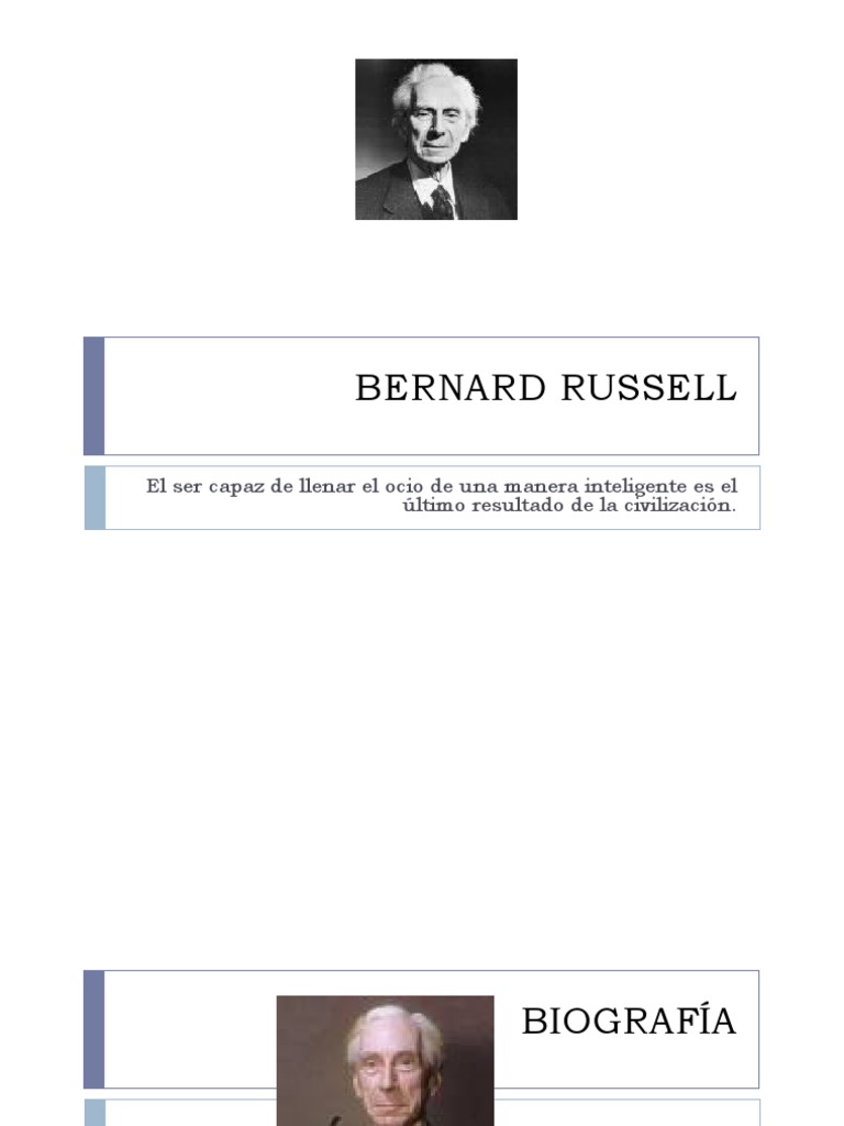 Bernard Russell | PDF