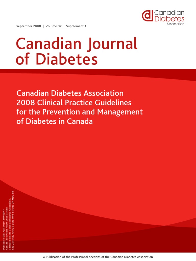 Canadian Diabetes Clinical Guidelines 2008 | PDF | Diabetes Mellitus ...