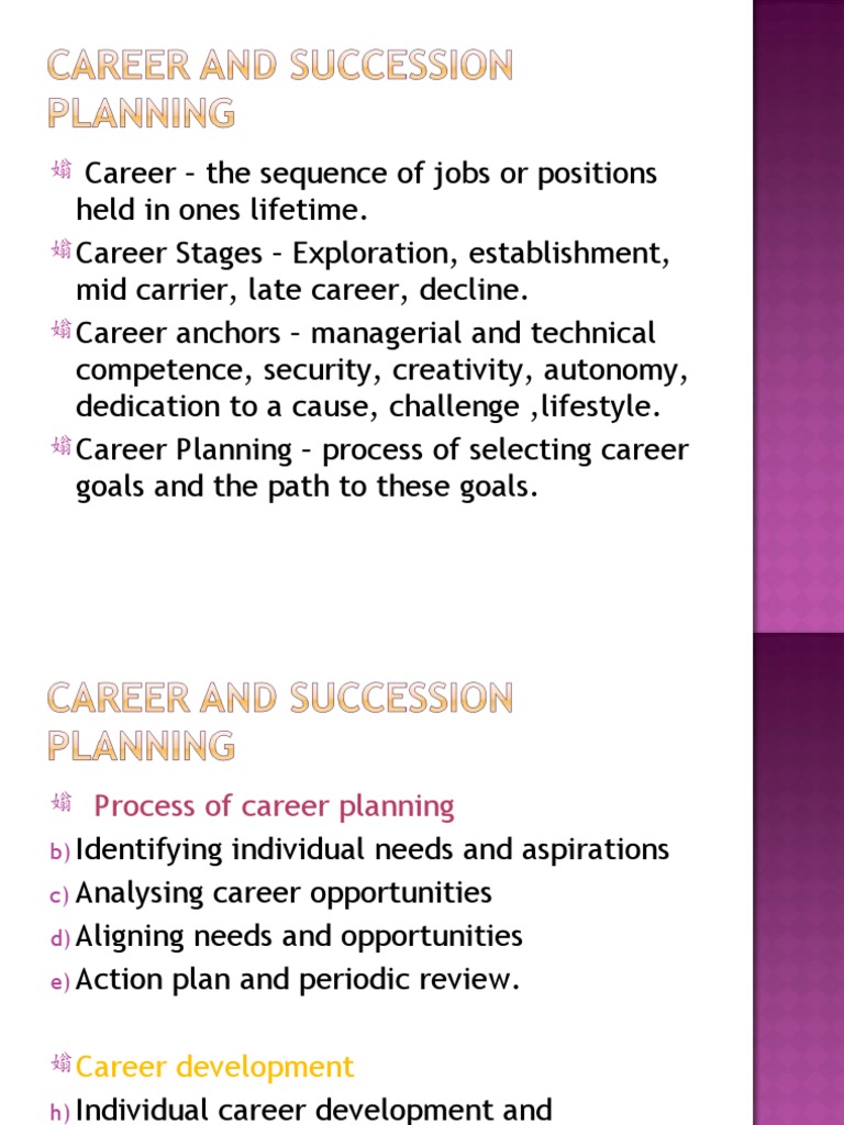 Career and Succession Planning | PDF