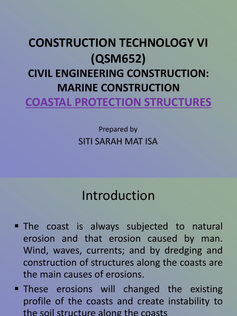 Coastal Protection Structures | PDF | Beach | Oceans