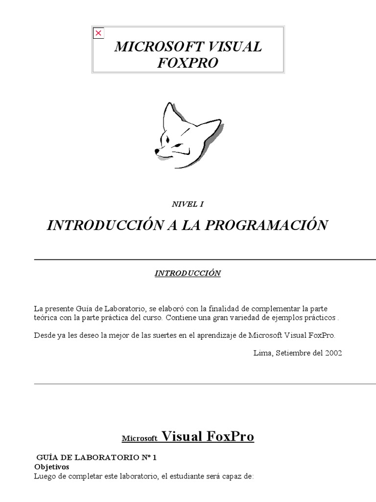 Practicas Microsoft Visual Foxpro | PDF | Point and Click | Software