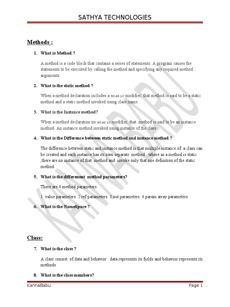 C Netc Pdf Method Computer Programming Inheritance Object Oriented Programming