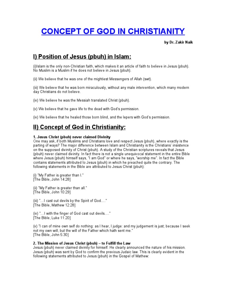 Concept of God in Christianity | Book Of Deuteronomy | Jesus