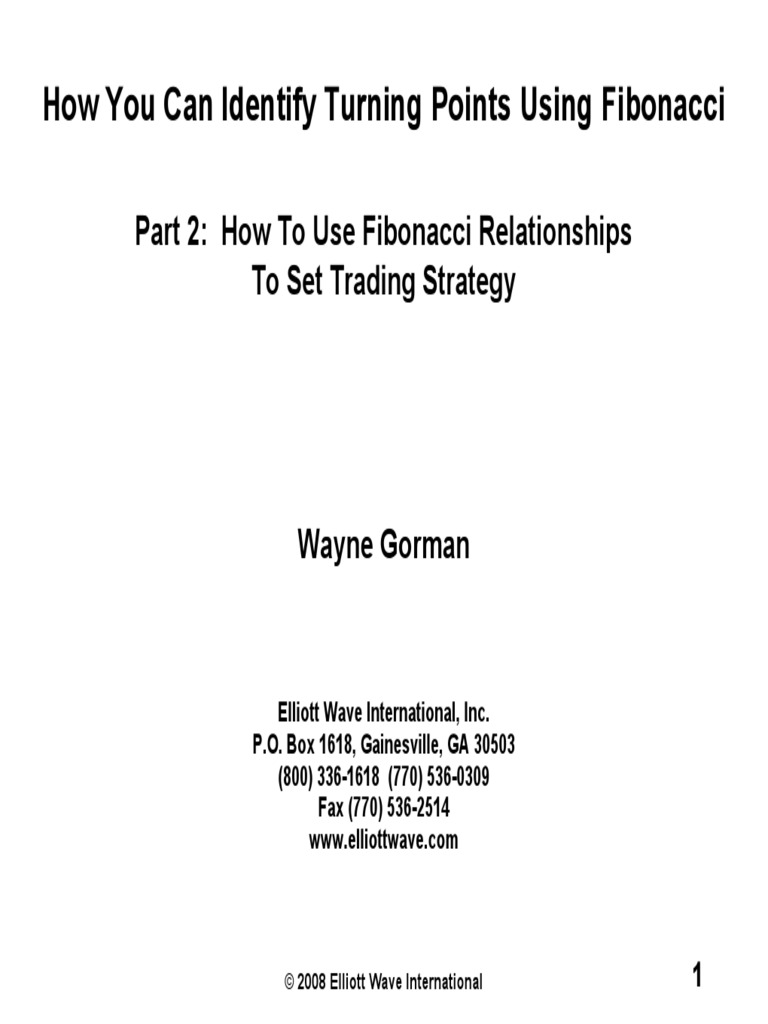 How You Can Identify Turning Points Using Fibonacci Part - 2 | PDF ...