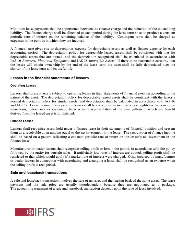 Leases in The Financial Statements of Lessors | PDF | Lease | Depreciation