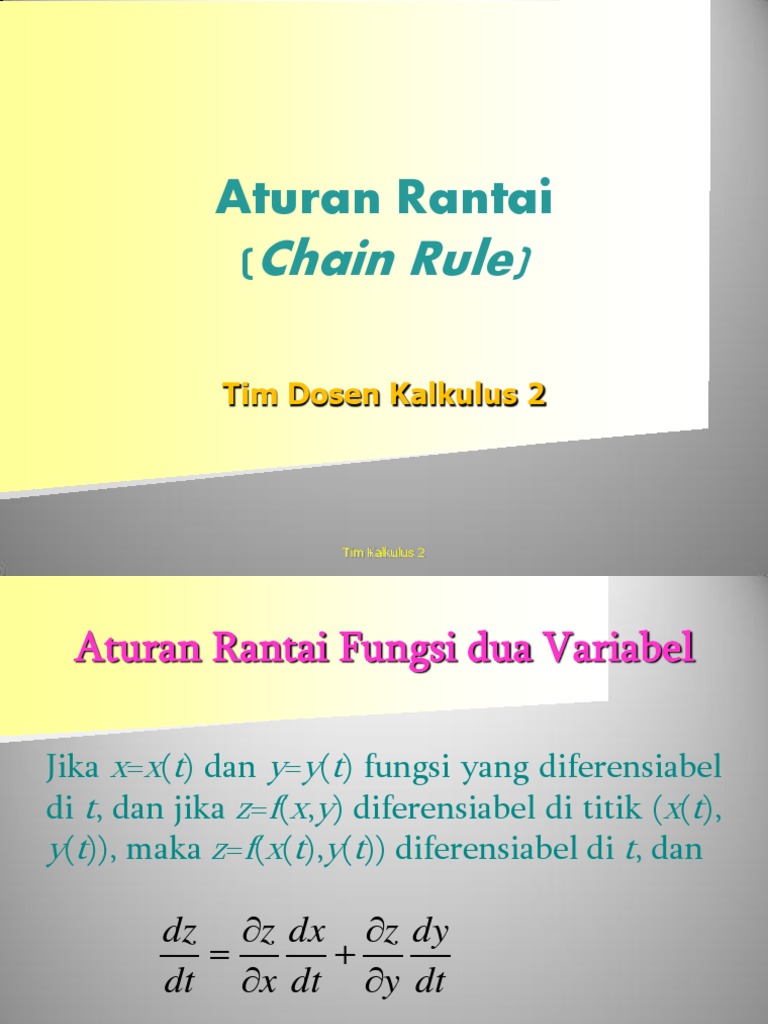 4 Aturan Rantai | PDF
