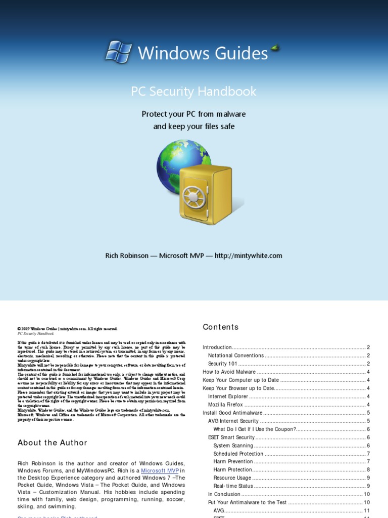 PC Security Handbook | PDF | Spyware | Malware