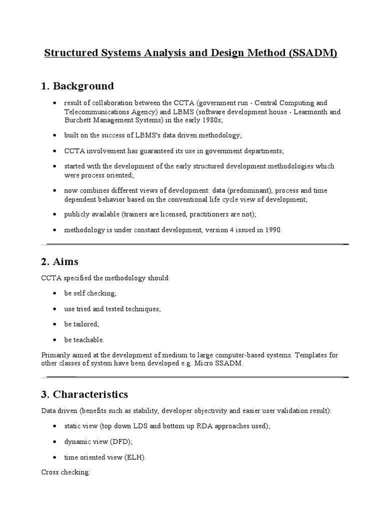 Lec8the Stages of Ssadm v2 | PDF | Feasibility Study | System