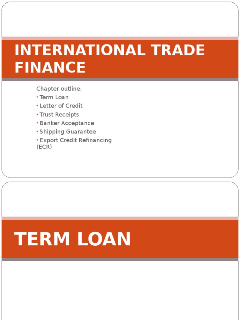 12.international Trade Finance | PDF | Letter Of Credit | Credit (Finance)