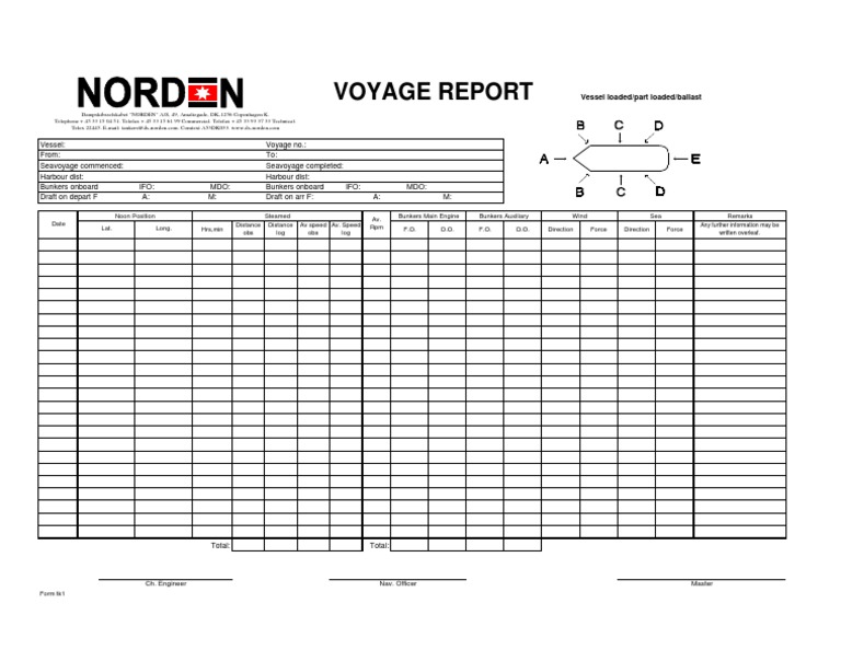Doc-01 Voyage Report | PDF