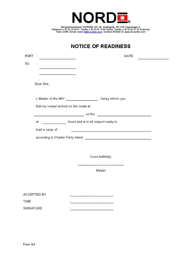 Doc-03 Notice of Readiness | PDF | Home & Garden | Technology & Engineering