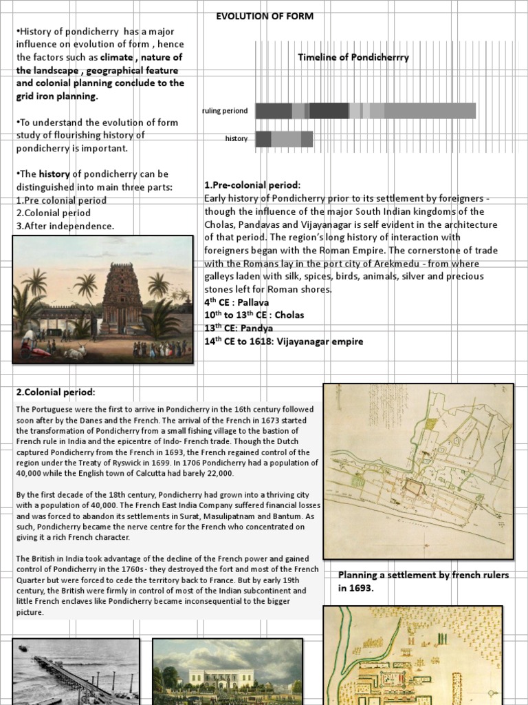 Evolution of Heritage Town, Pondicherry | British Empire | Fortification