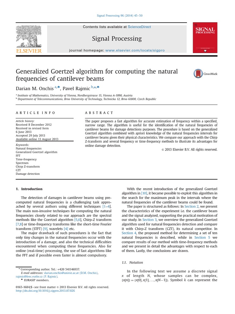 Signal Processing: Darian M. Onchis, Pavel Rajmic | Download Free PDF ...