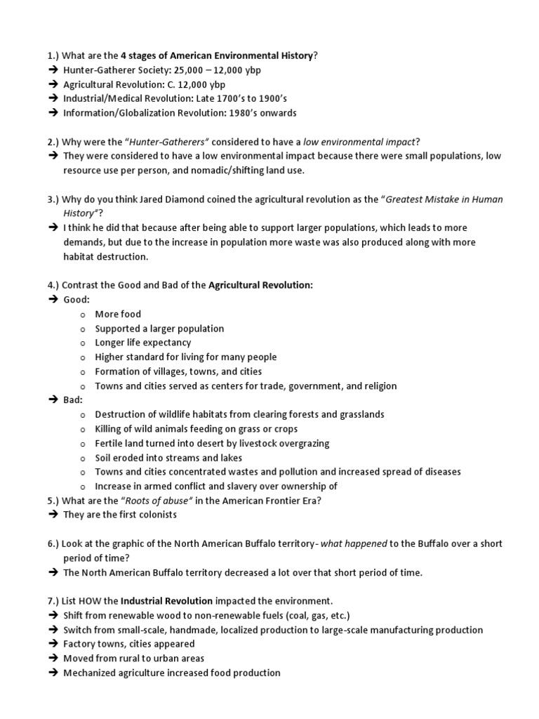 Stages of American Environmental History | PDF | Conservation Movement ...