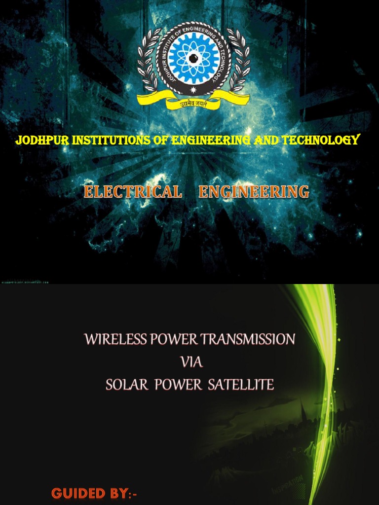 Wireless Power Transmission via Solar Satellites | PDF | Satellite ...