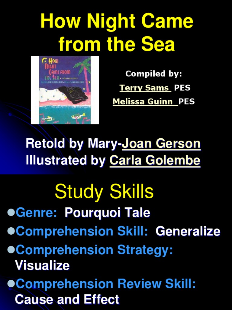 3-3 How Night Came From The Sea-1 | PDF | Reading Comprehension ...