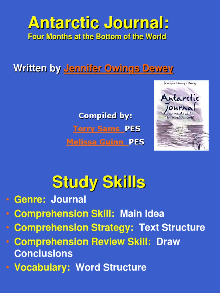 Antarctic Journal by Jennifer Owings | PDF | Antarctica | Reading ...