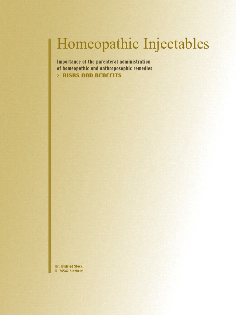 Homeopathic Injectables | Download Free PDF | Homeopathy ...