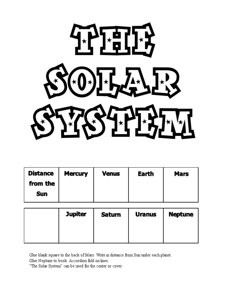 Solar System Lapbook | PDF | Pluto | Jupiter