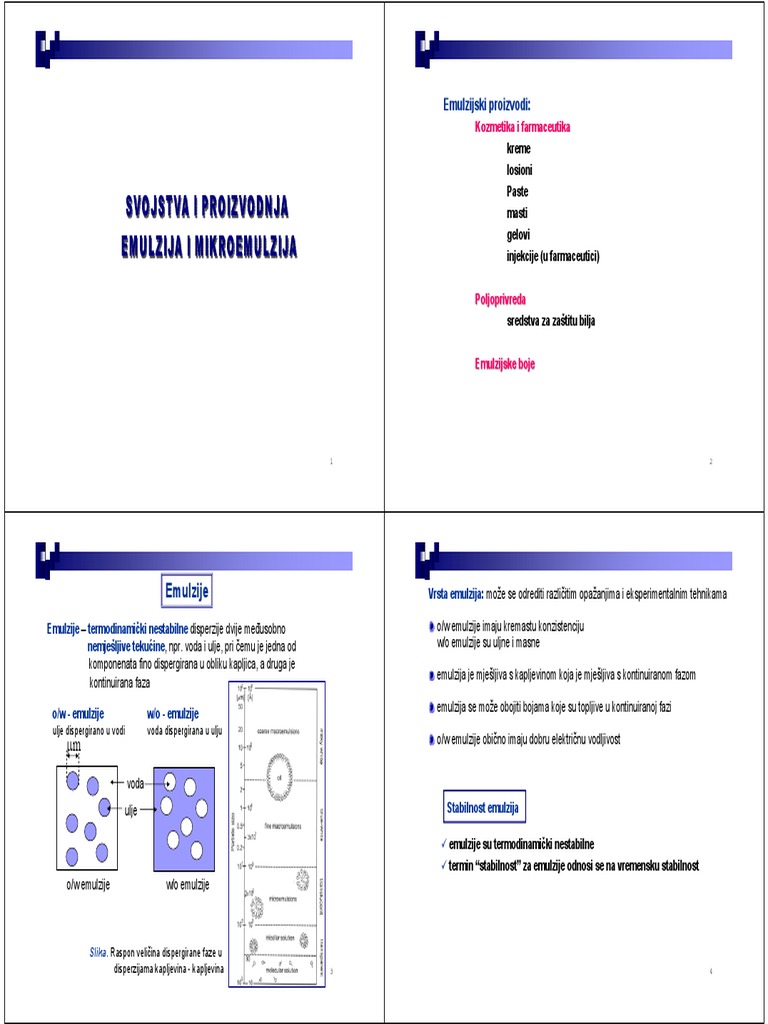 Emulzije | PDF