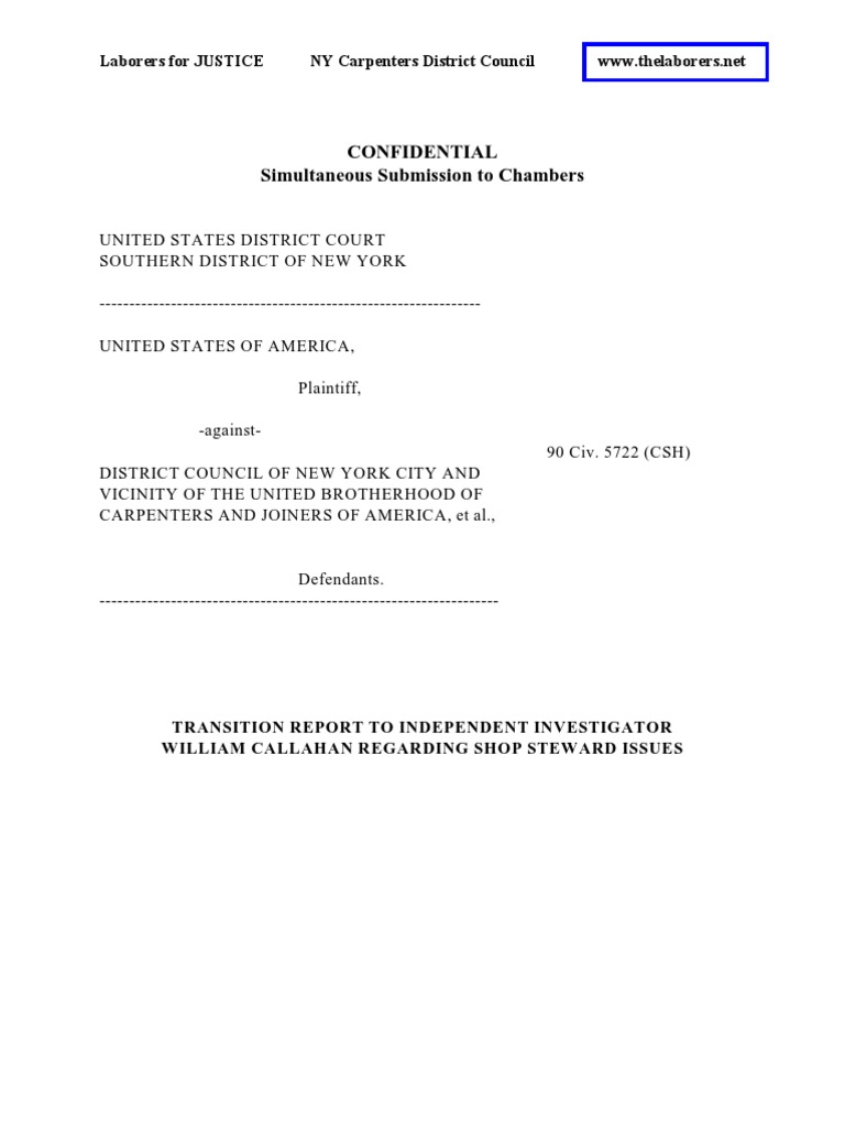 Shop Steward Report | PDF | Deposition (Law) | Carpentry