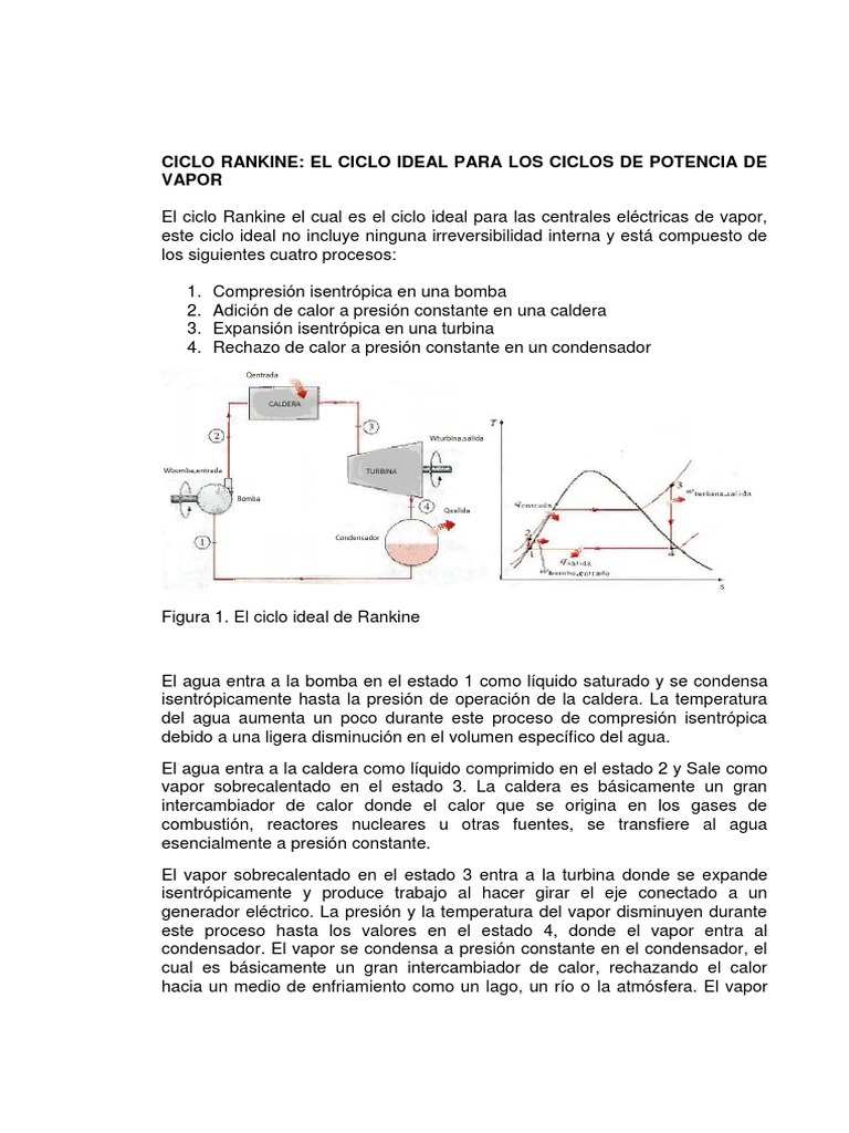 Ciclo Rankine | PDF | Agua | Universo físico