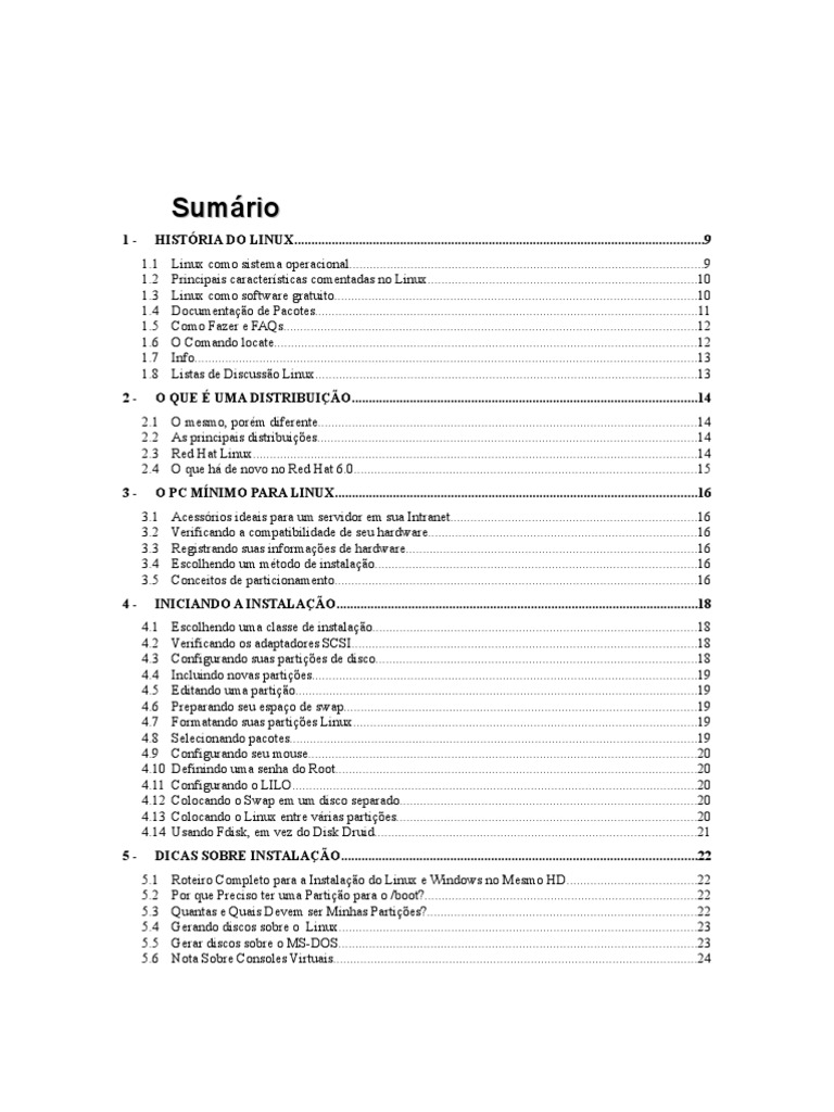 Apostila De Linux Senai Completa Pdf Linux Shell Informática