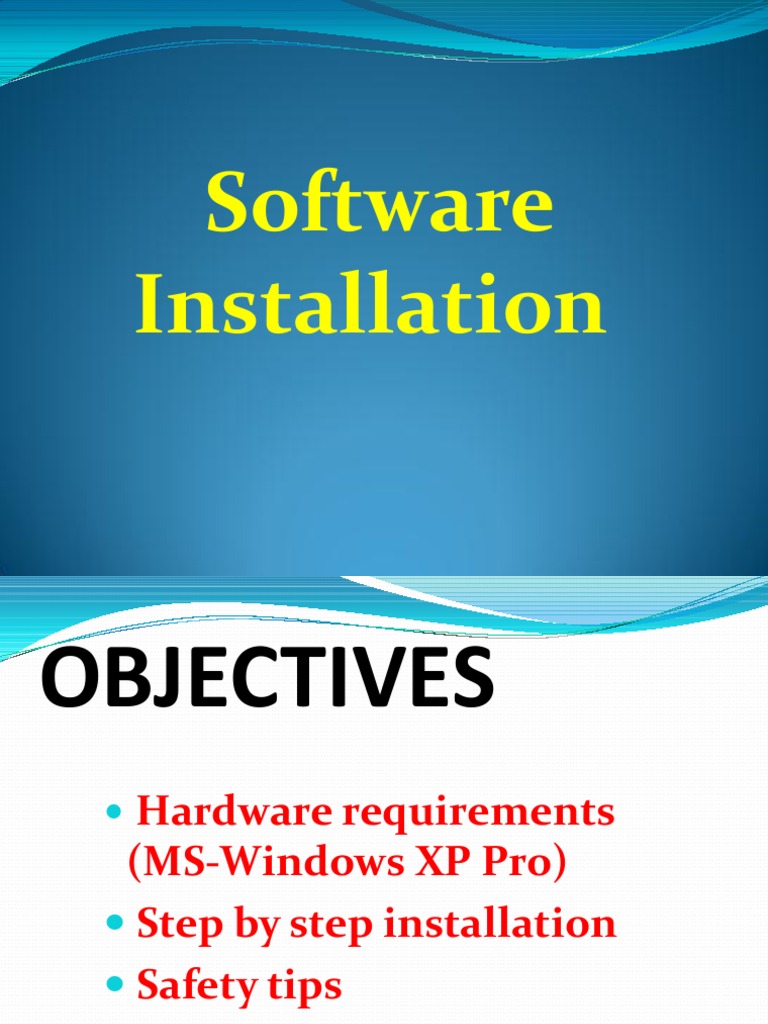 Software Installation | PDF | Windows Xp | Microsoft Windows