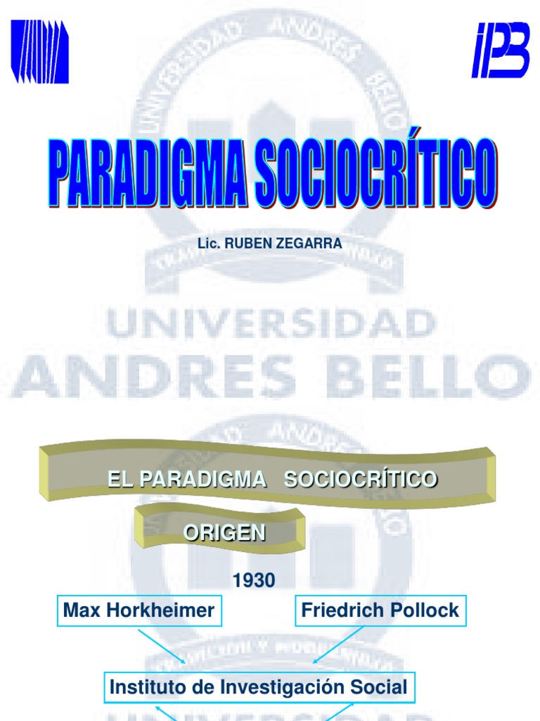 Paradigma+Socio Critico | PDF | La teoría crítica | Jürgen Habermas