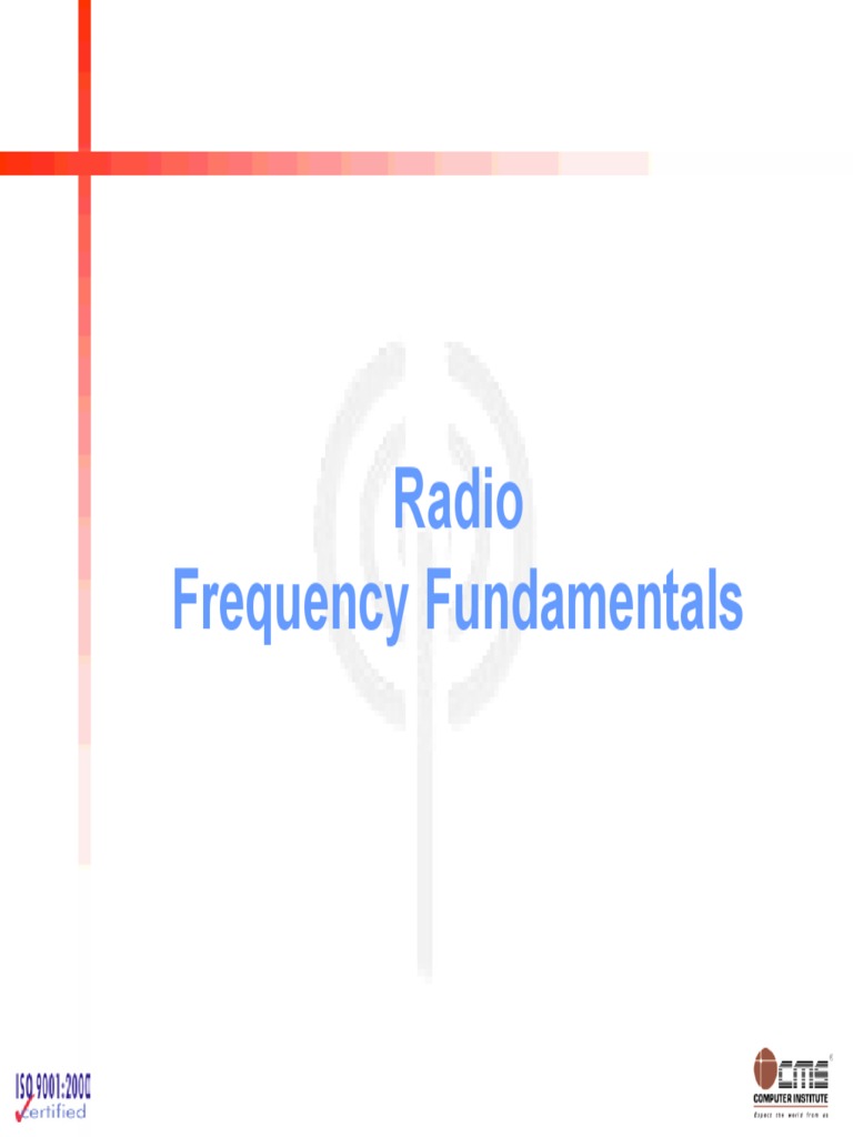 Radio Frequency Fndamentals | PDF | Antenna (Radio) | Radio