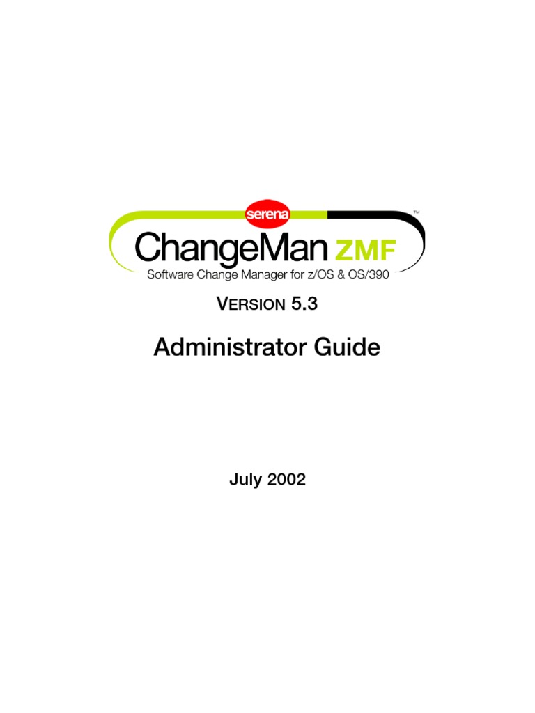 Changeman Administrator Guide | PDF | Library (Computing) | Subroutine