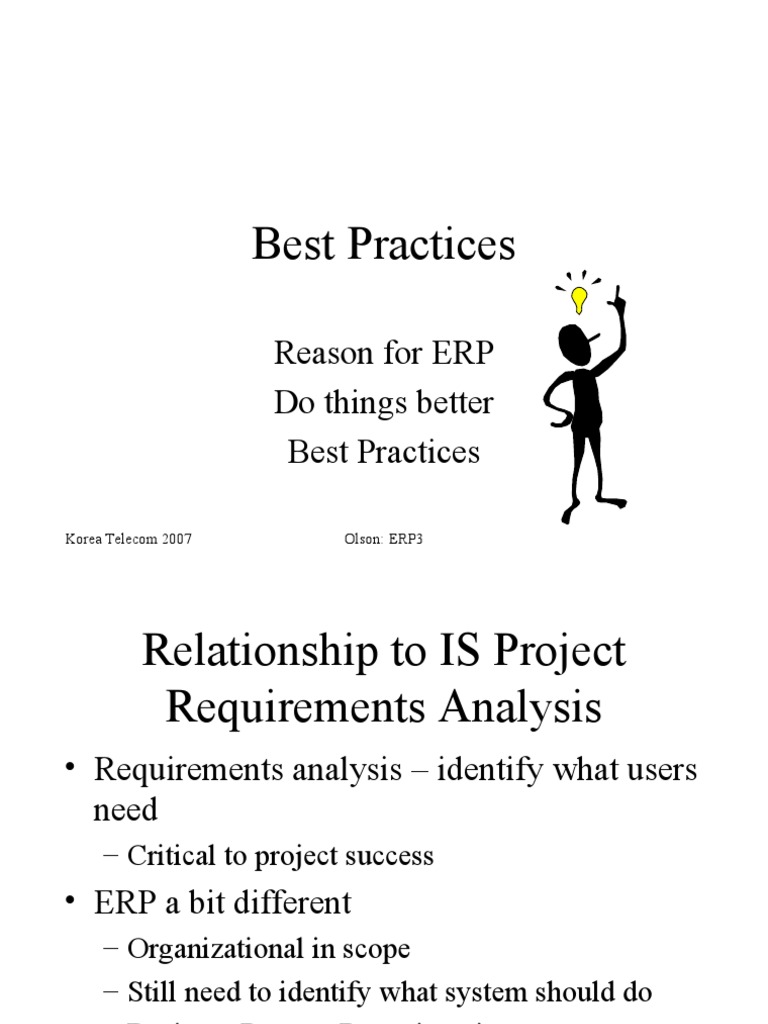 ERP Best Practices and BPR Insights | PDF | Enterprise Resource ...