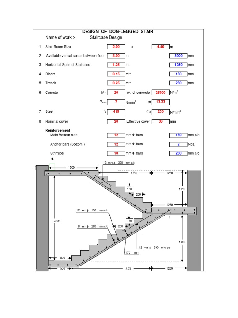 Design of Staircase - 04 | PDF | Stairs | Architectural Design