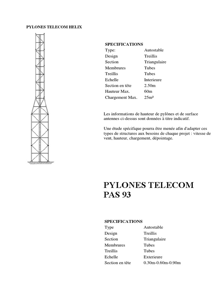 Pylones Telecom Helix | PDF | Bâtiments et structures | Attractions ...