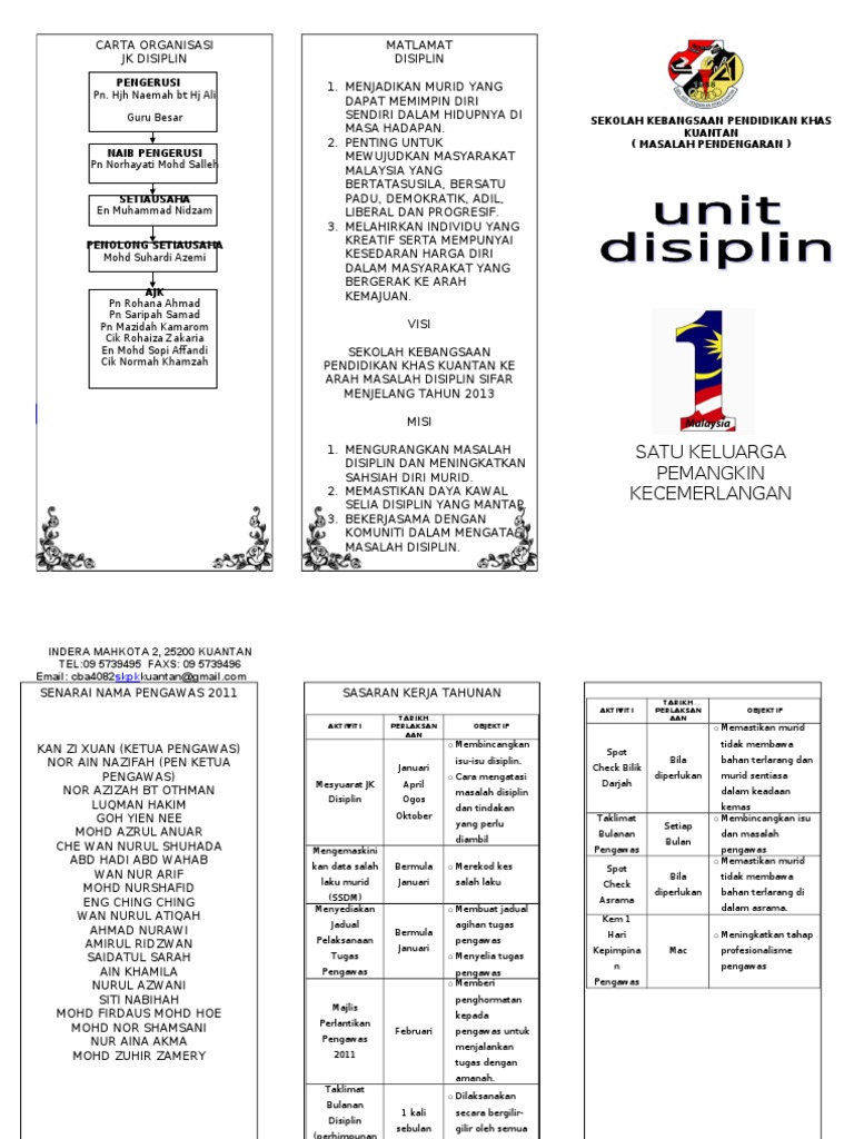 Brochure Disiplin | PDF