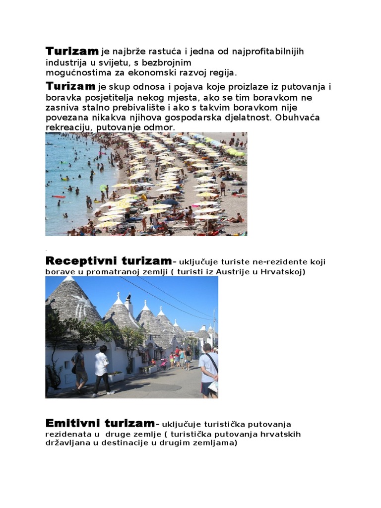 Vrste Turizma | PDF