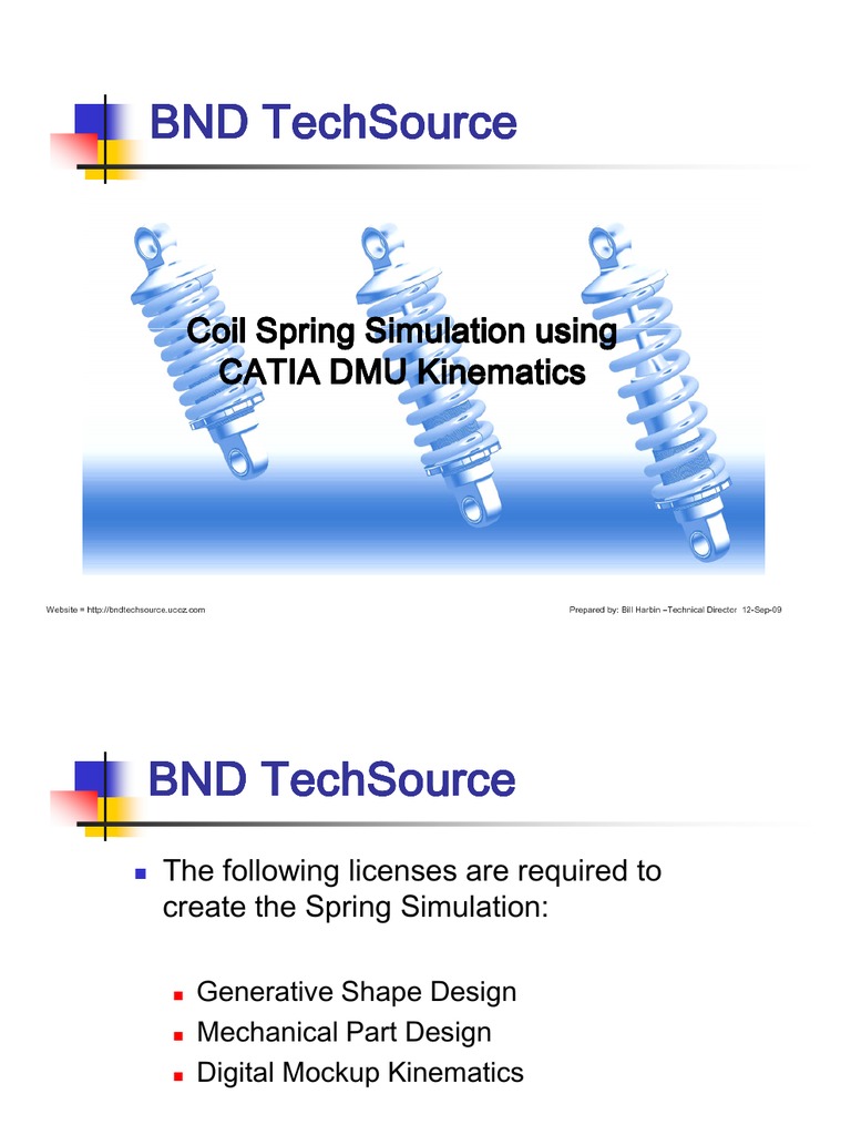 CATIA V5R17 Coil Spring Simulation | PDF | Computing And Information ...